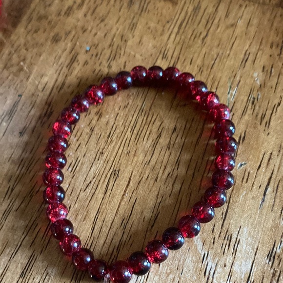 Accessories | Dark Red Bracelet | Poshmark